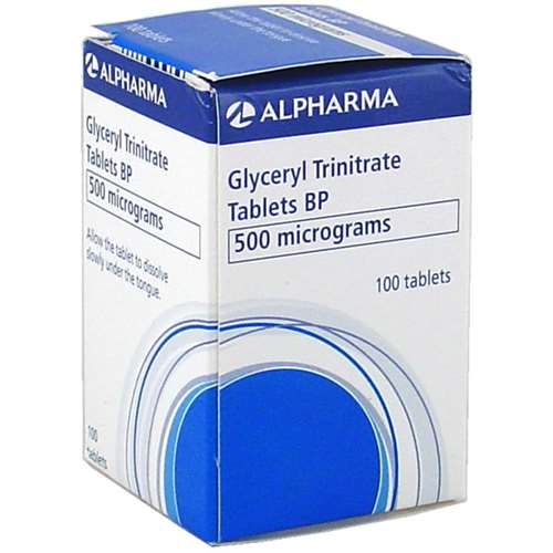 Glyceryl Trinitrate 500mcg - ExpressChemist.co.uk - Buy Online