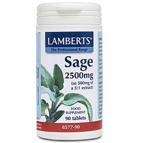 Lamberts Sage Tablets 2500mg (90) - ExpressChemist.co.uk - Buy Online