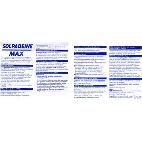 Solpadeine Max 30 - ExpressChemist.co.uk - Buy Online