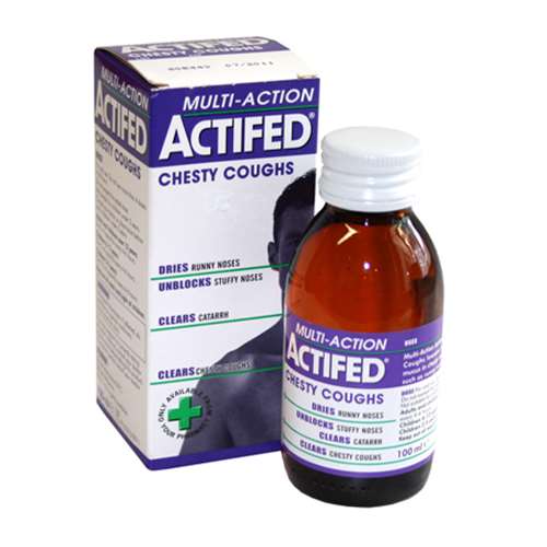 Actifed Multi-action Chesty Coughs 100ml | Leedo
