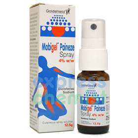 Mobigel Paineze Spray 25g - ExpressChemist.co.uk - Buy Online