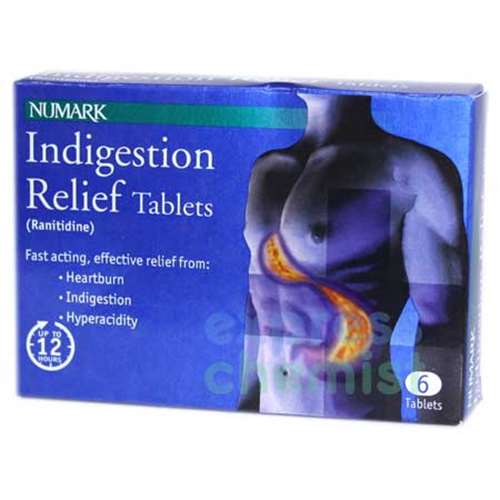 Numark Indigestion Relief Tablets (6) - ExpressChemist.co.uk - Buy Online