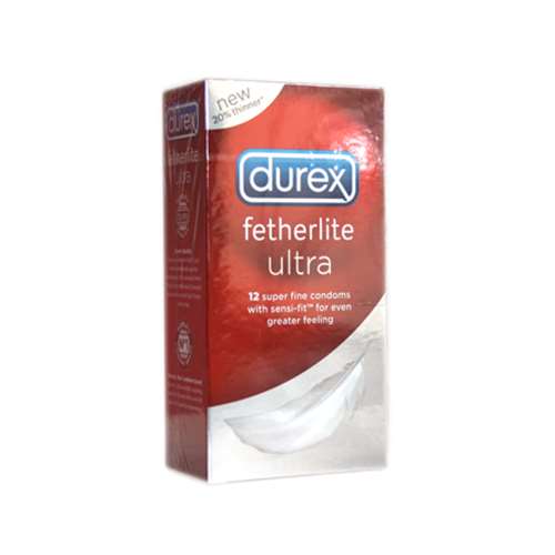 Durex Fetherlite Ultra (12) - ExpressChemist.co.uk - Buy Online