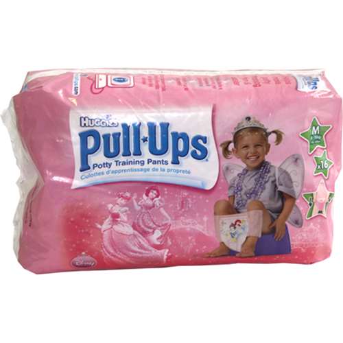 Girls Huggies Potty Training Pants Size Medium (8-15kg/18-33lb) 16 Pack ...