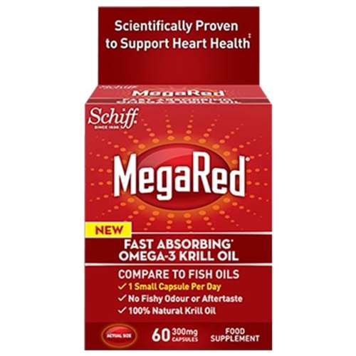 Schiff Megared-omega-3 Krill Oil 60 Capsules-300mg | Aicero
