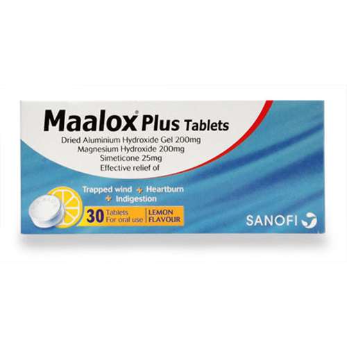 Maalox Plus Tablets 30 - ExpressChemist.co.uk - Buy Online