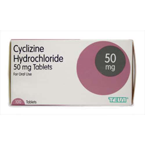 Cyclizine Hydrochloride 50mg 100 Tablets - ExpressChemist.co.uk - Buy ...