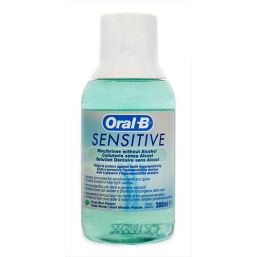 Oral B Sensitive Mouth-Rinse 300ml - ExpressChemist.co.uk - Buy Online