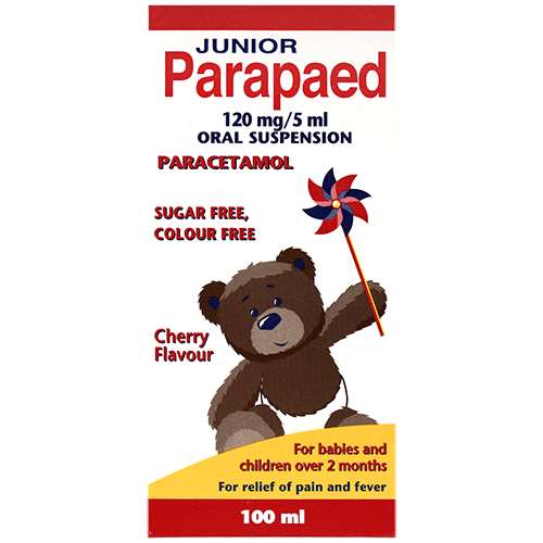 Paracetamol 2+Months 120mg/5ml Oral Suspension 100ml - Cherry ...