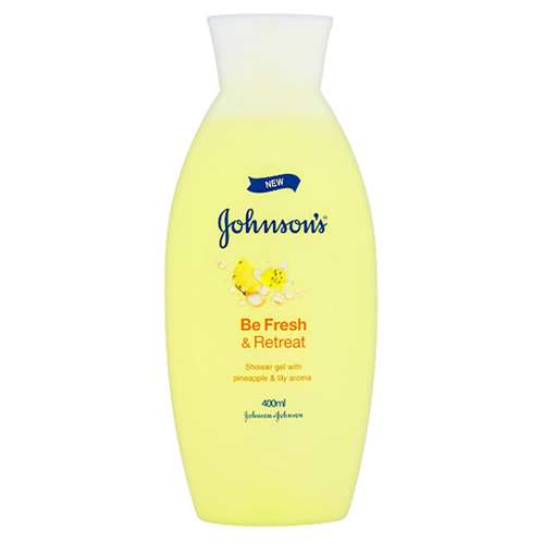 Johnsons Be Fresh & Retreat Shower Gel 400ml Pineapple & Lily 400ml ...