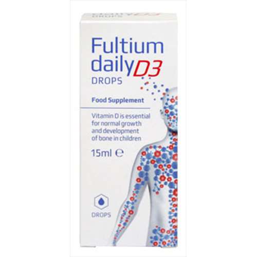 Fultium Daily D3 Drops Food Supplement 15ml - ExpressChemist.co.uk ...