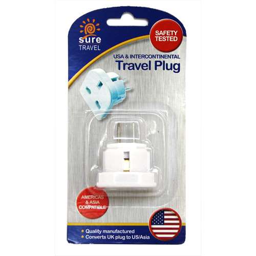 Sure Travel USA & Intercontinental Travel Plug - ExpressChemist.co.uk ...
