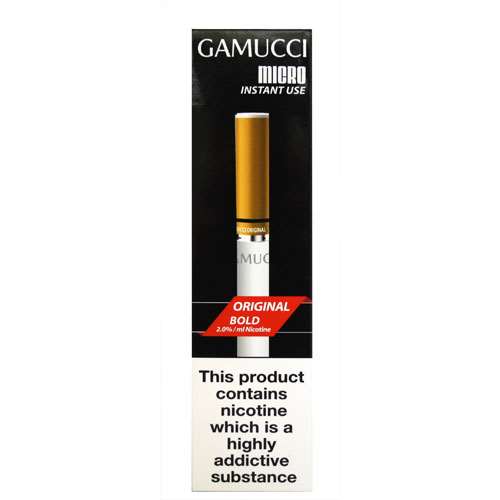 Gamucci Micro Instant Use Disposable Cigarette 2% Nicotine ...