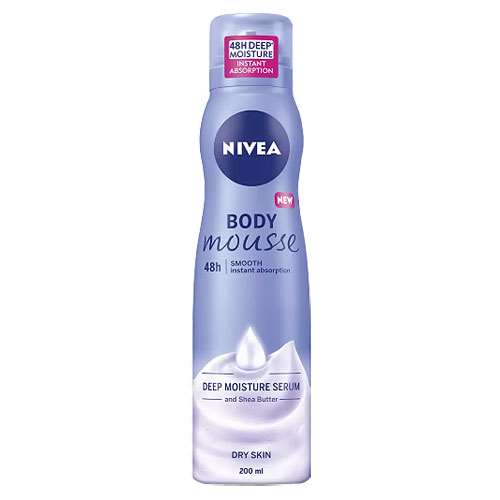 Nivea Smooth Body Mousse 200ml - ExpressChemist.co.uk - Buy Online