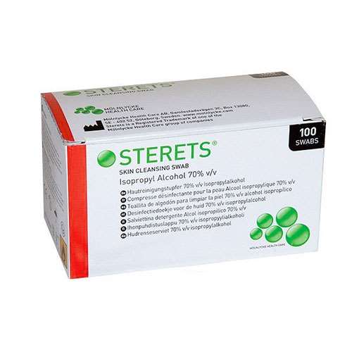 Sterets Skin Cleansing Swab x 100 - ExpressChemist.co.uk - Buy Online