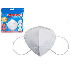 Emergency 5 Ply Face Masks x 3 - ExpressChemist.co.uk - Buy Online