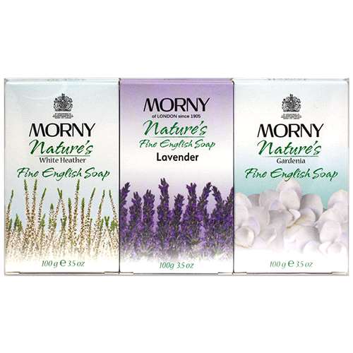 Morny Nature's Mixed Soaps 3x100g - ExpressChemist.co.uk - Buy Online
