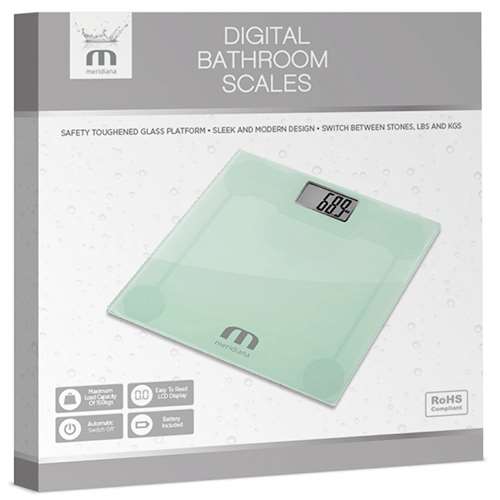 Meridiana Digital Bathroom Scales - ExpressChemist.co.uk - Buy Online