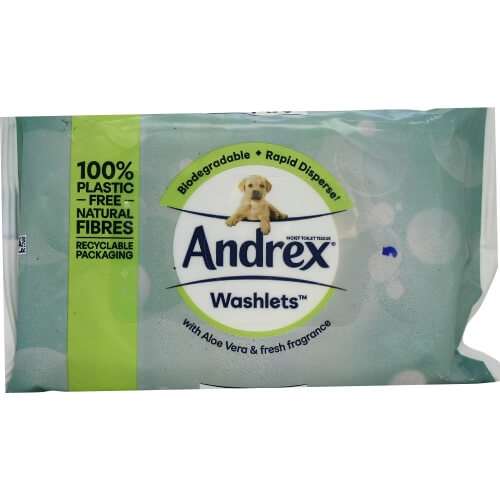 Andrex Washlets With Aloe Vera x 36 - ExpressChemist.co.uk - Buy Online
