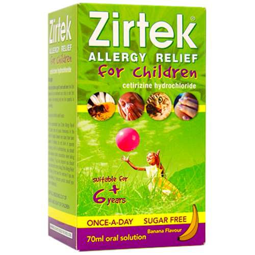 Zirtek Allergy Relief For Children 70ml | Leedo