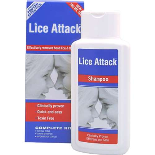 Lice Attack Complete Kit - Shampoo 300ml - ExpressChemist.co.uk - Buy ...
